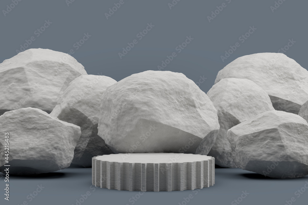 Abstract Podium, Platform Minimal Product Presentation, 3D render Stock ...