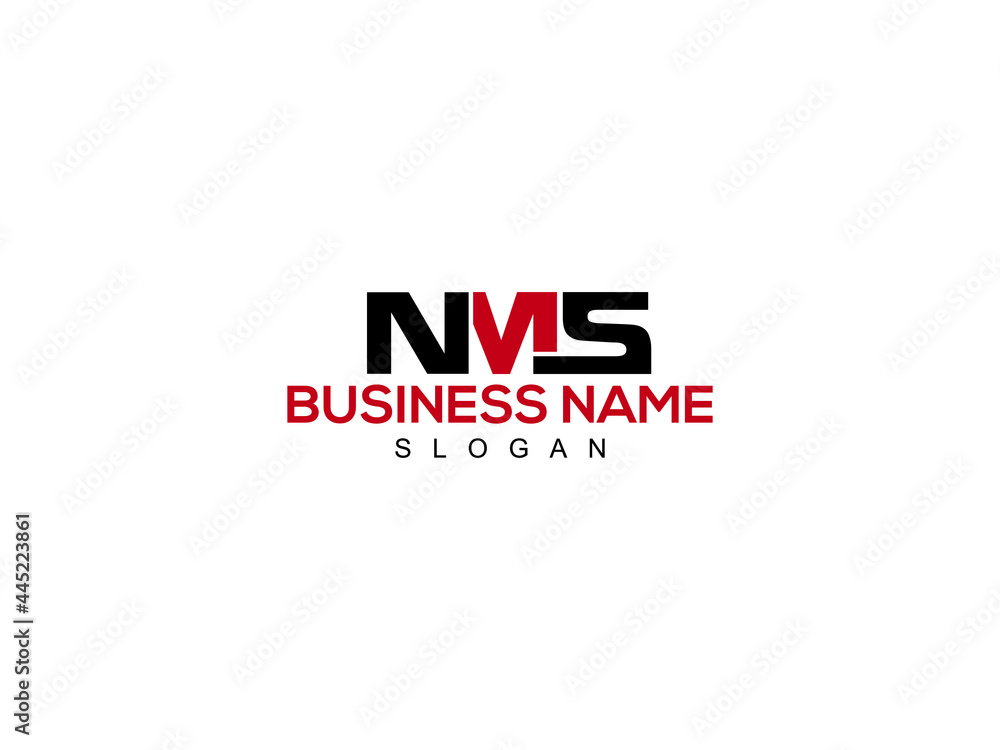 Letter NMS Logo Icon Vector Image Design For Company or Business Stock ...
