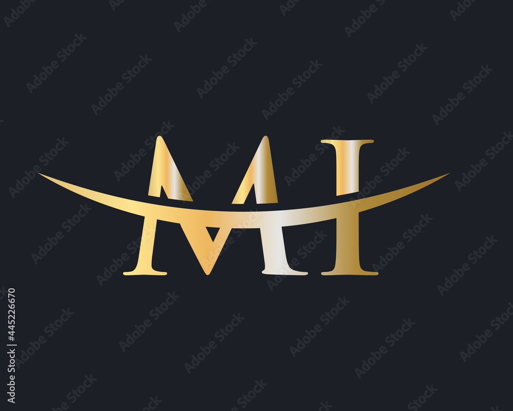 Initial Monogram Letter MI Logo Design Vector. MI logo design Stock ...