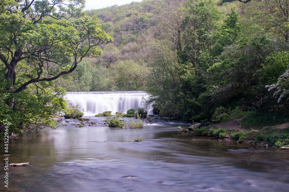 Long exposure photography of Monsal Weir - waterfall at Monsal Dale in ...