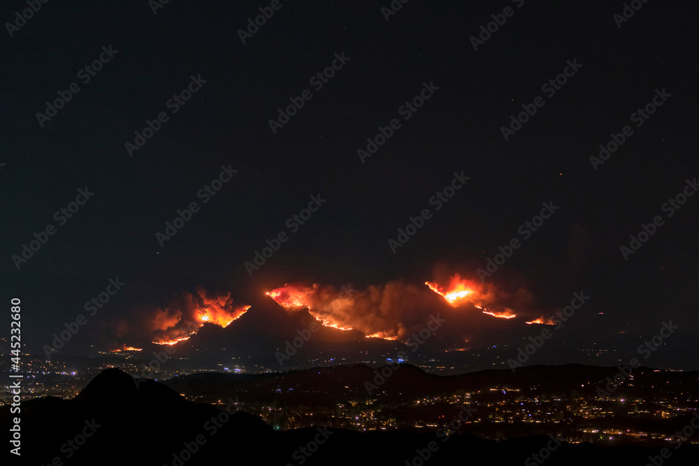 Poster Getty Fire Los Angeles California Wildfire – Wall Art | UkPosters