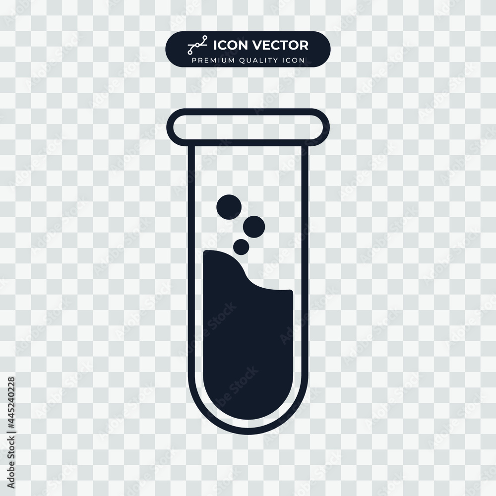 test tube icon symbol template for graphic and web design collection ...