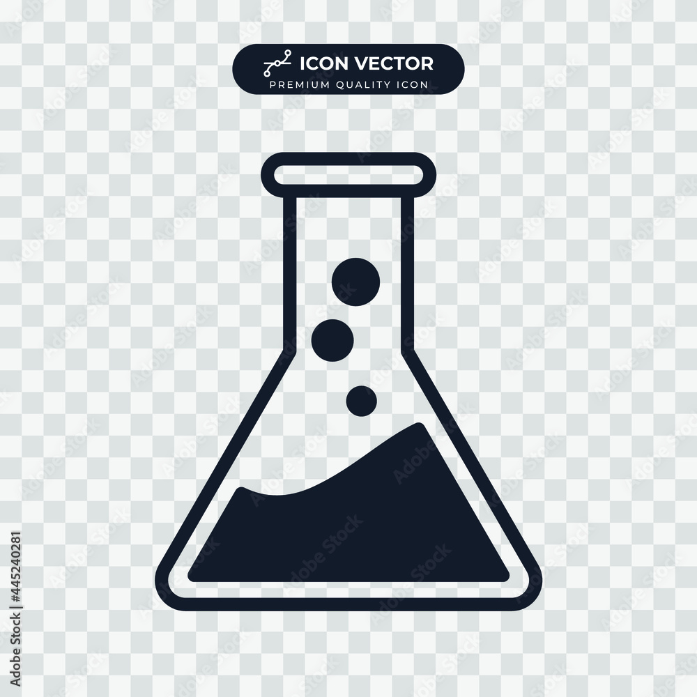 test tube icon symbol template for graphic and web design collection ...