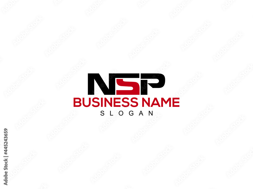 Letter NSP Logo Icon Vector Image Design For Company or Business Stock ...