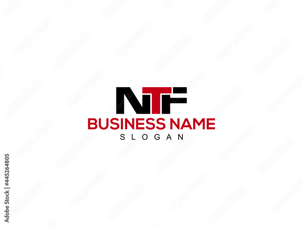 Letter NTF Logo Icon Vector Image Design For Company or Business Stock ...