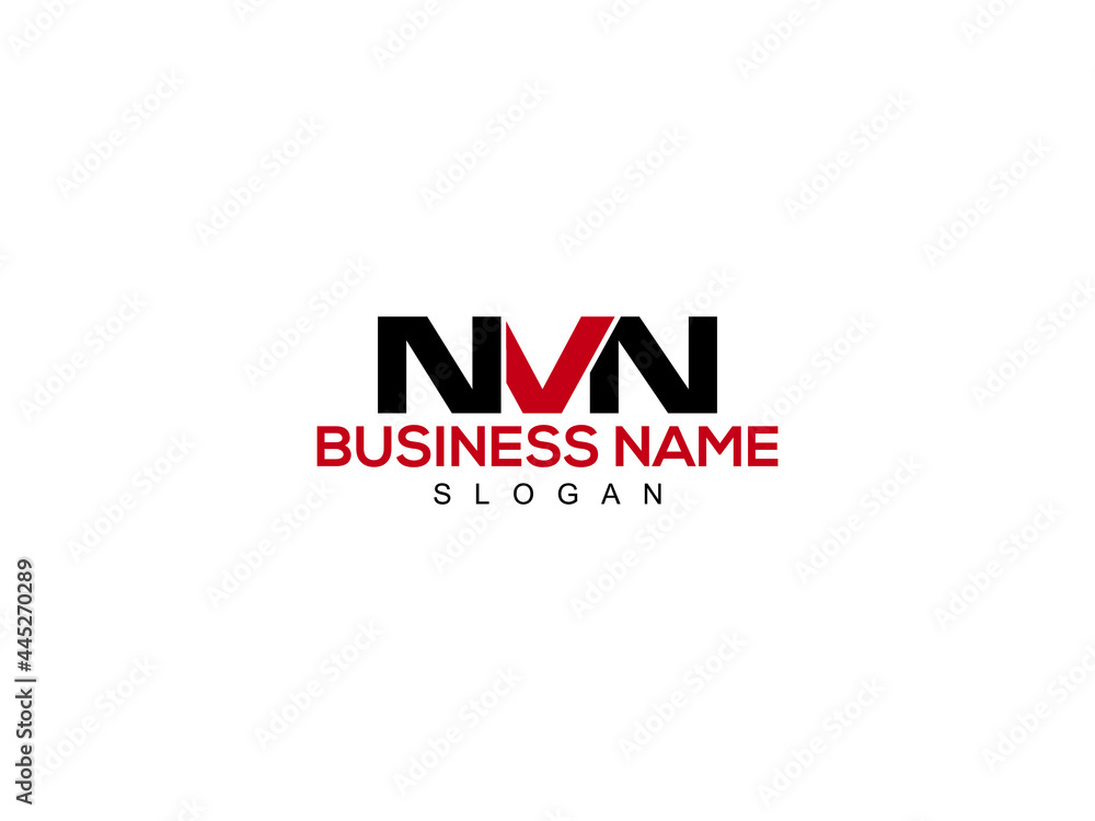 Letter NVN Logo Icon Vector Image Design For Company or Business Stock ...