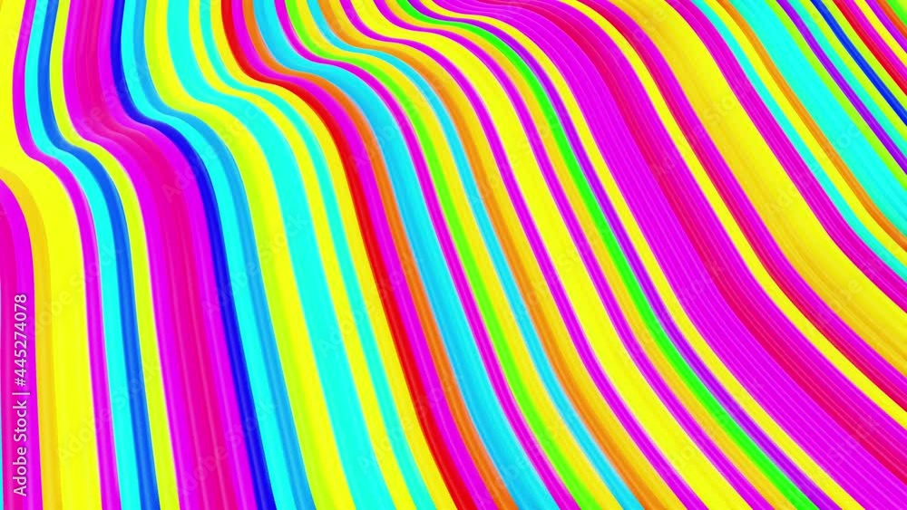 abstract geometric looped bg with multicolor curved tubes form stripe ...