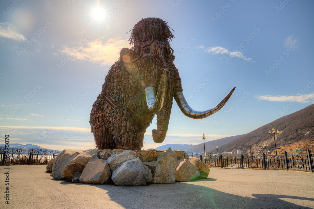 Sculptural composition "Time", Magadan, Magadan Region, Russia - May 12 ...