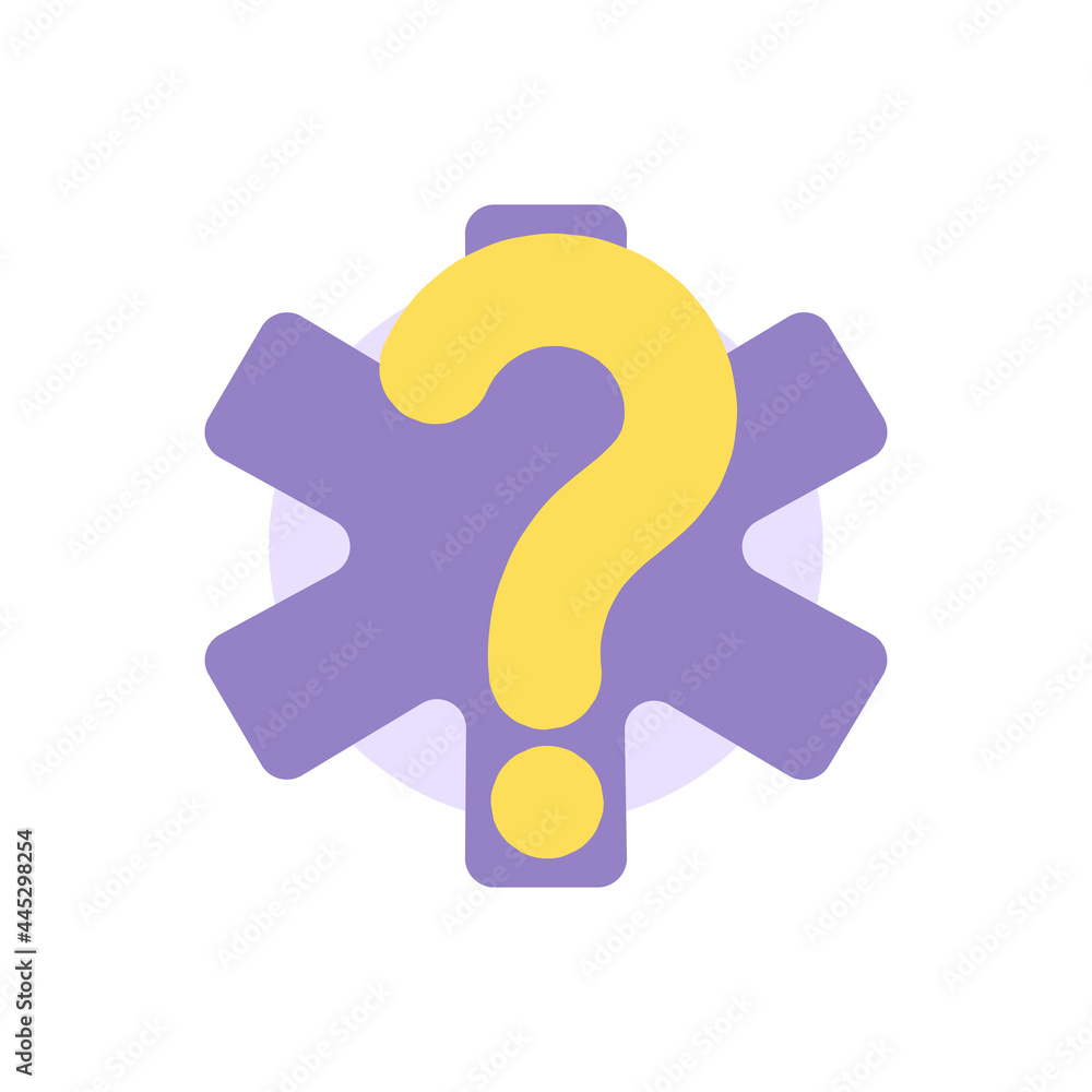 concept icon forgot password or forgot username. illustration of star ...