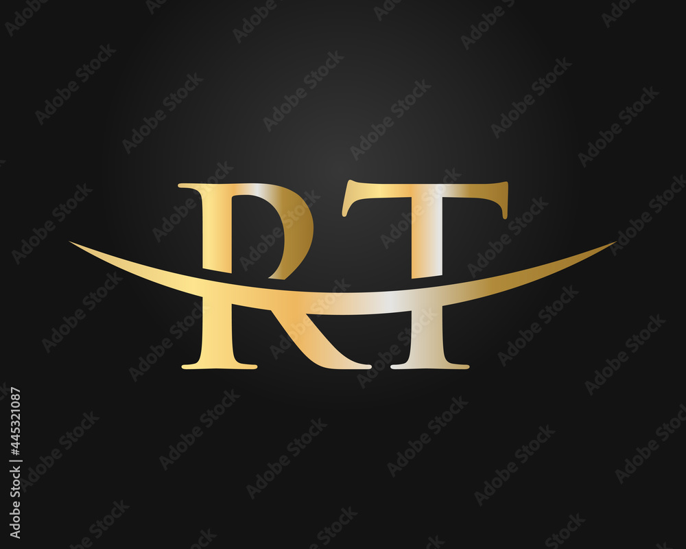 Premium Letter RT Logo Design. RT letter logo design with modern trendy ...