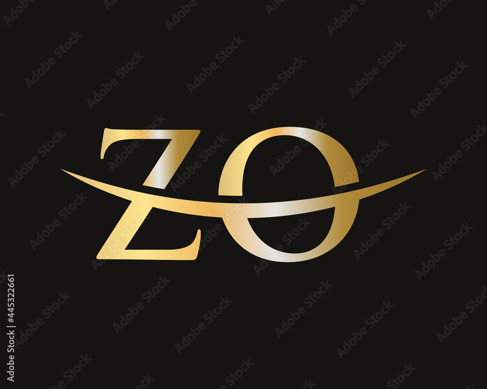 Initial Monogram Letter ZO Logo Design Vector. ZO logo design Stock ...