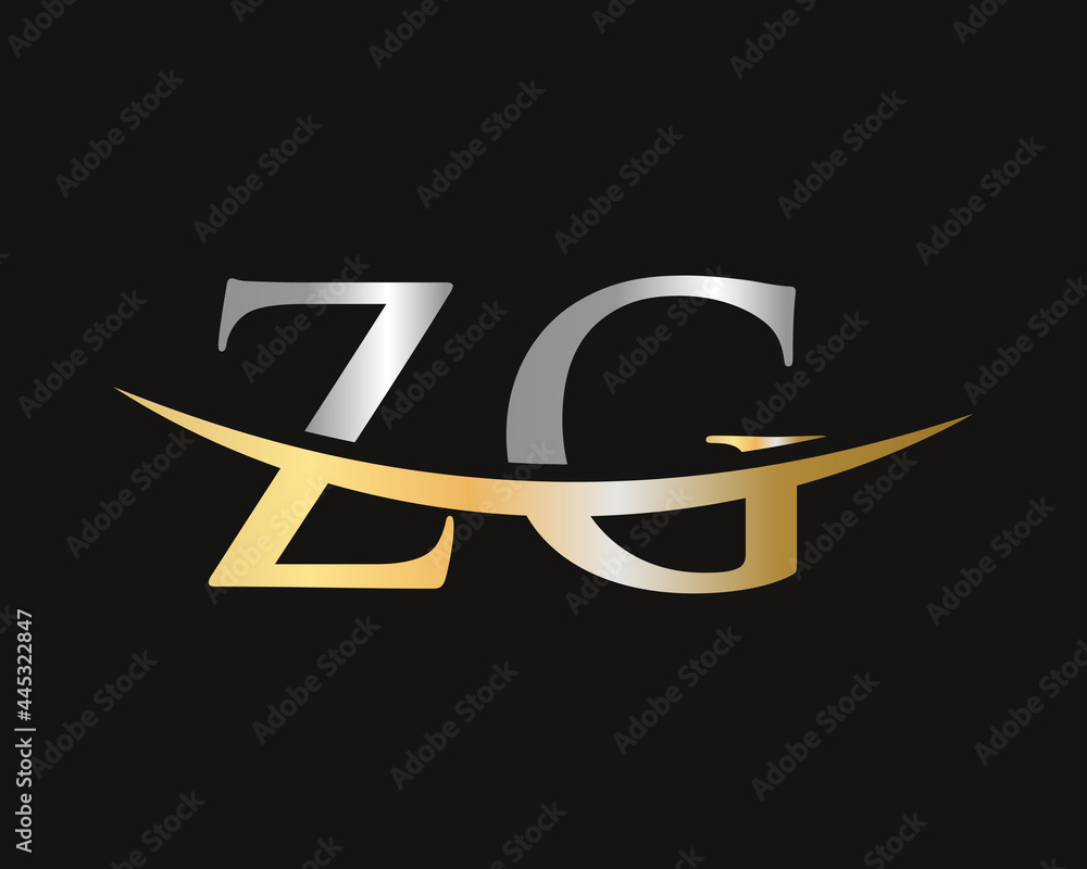 Premium Letter ZG Logo Design. ZG letter logo design with modern trendy ...