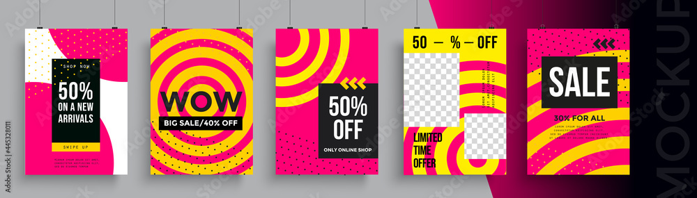 Sale poster template. Easy to adapt to brochure, annual report ...