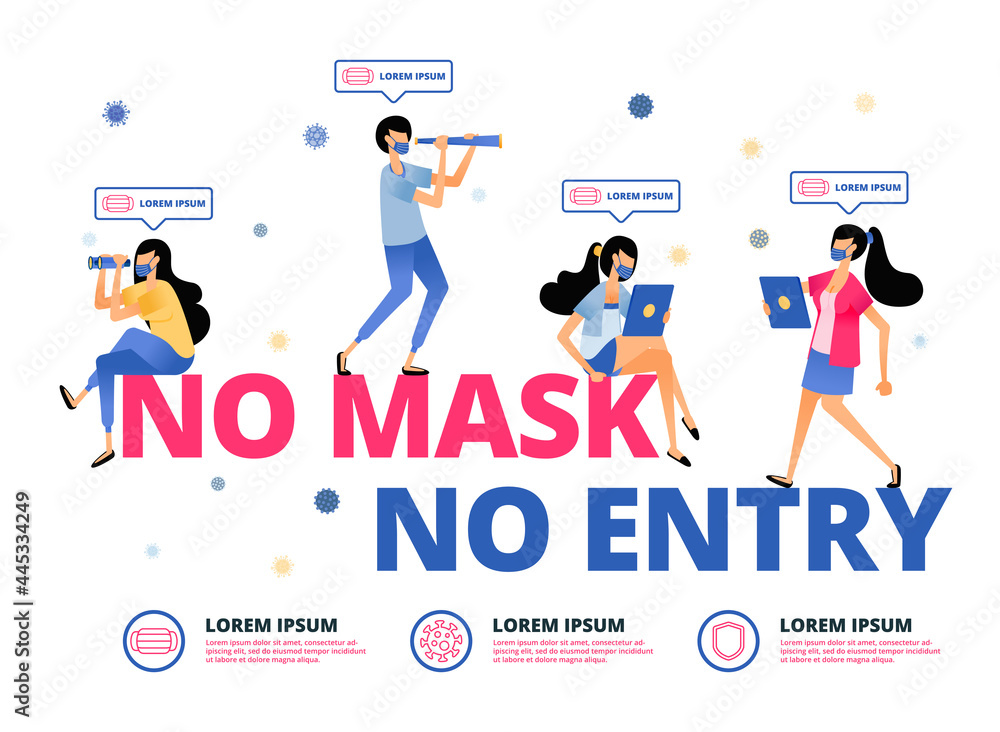 Vector illustration of warning for people in outdoor activities must ...