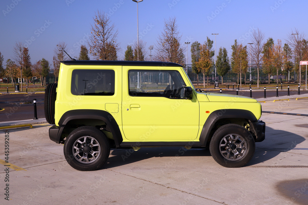 Suzuki Jimny is a line of four-wheel drive off-road mini SUVs, made by ...