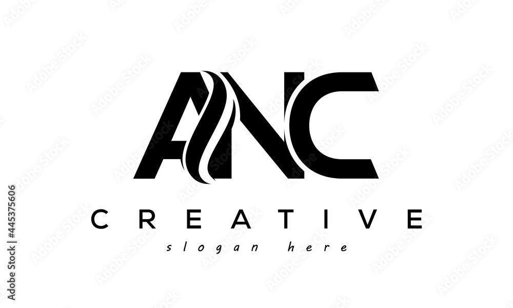 Letter ANC creative logo design vector Stock Vector | Adobe Stock