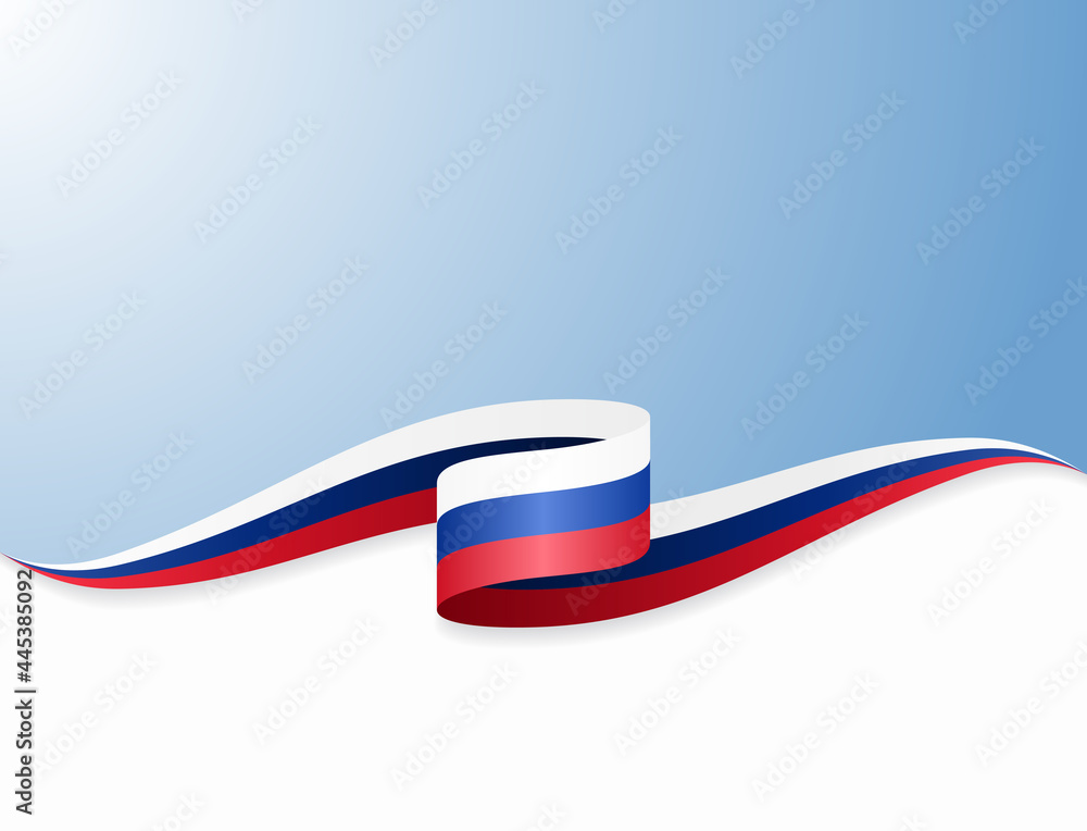 Russian flag wavy abstract background. Vector illustration. Stock ...