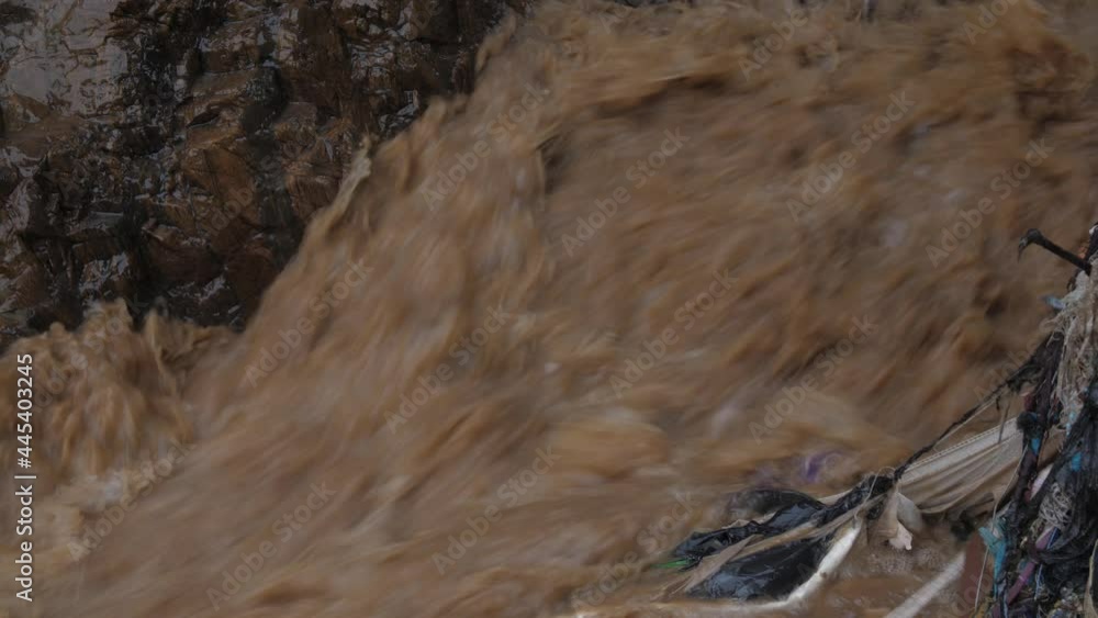 24th may 2021, Lagos Nigeria: view of dirty river with muddy water in ...