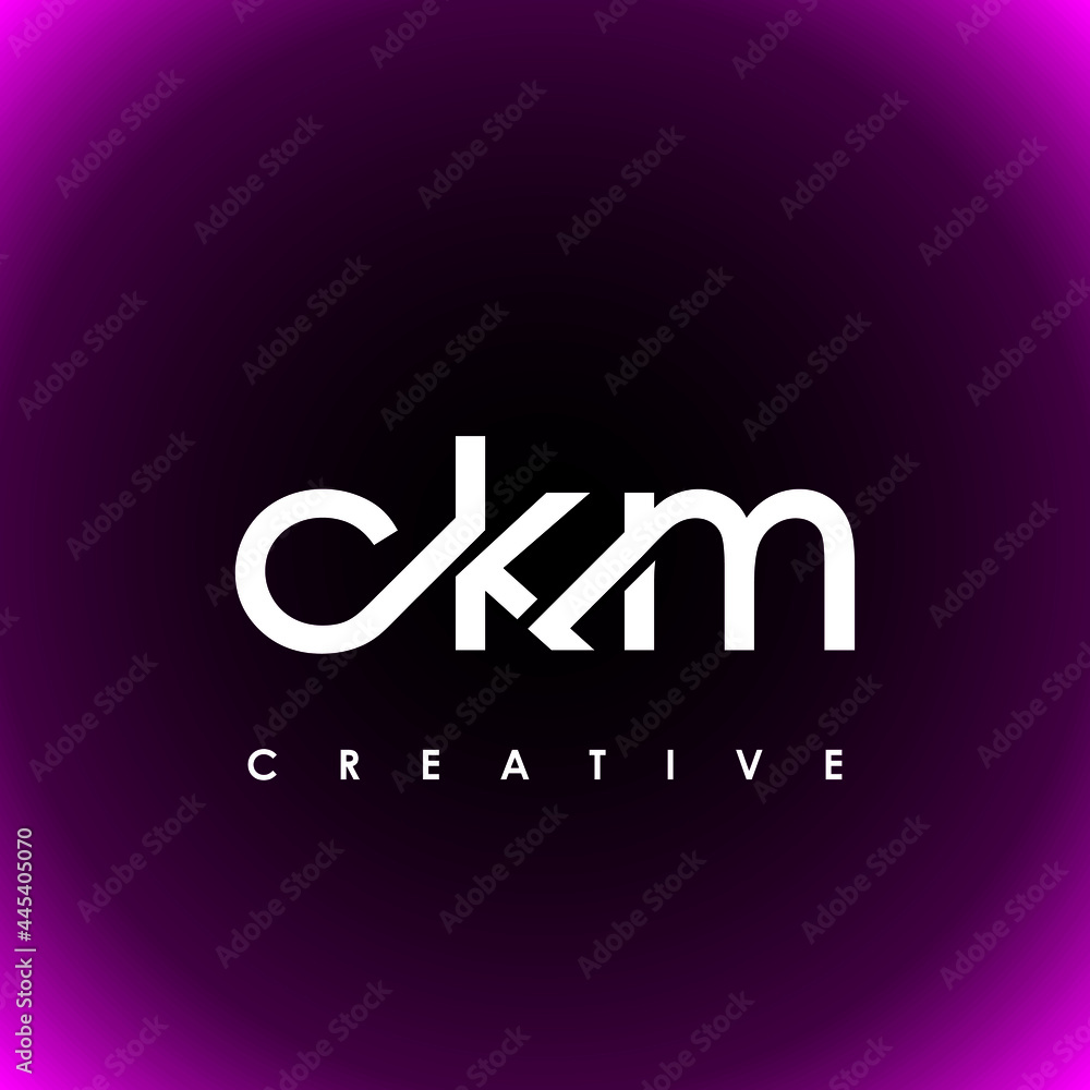 CKM Letter Initial Logo Design Template Vector Illustration Stock ...