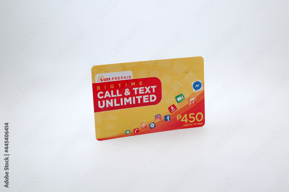 Sun unlimited prepaid load card in Manila, Philippines Stock Photo ...