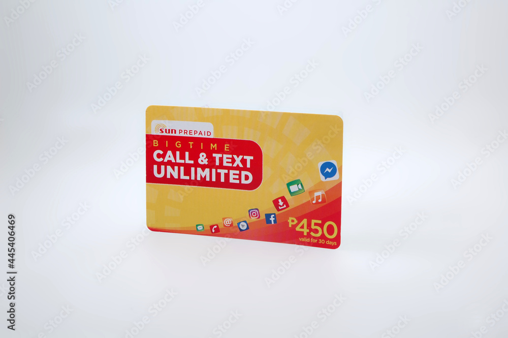 Sun unlimited prepaid load card in Manila, Philippines Stock Photo ...