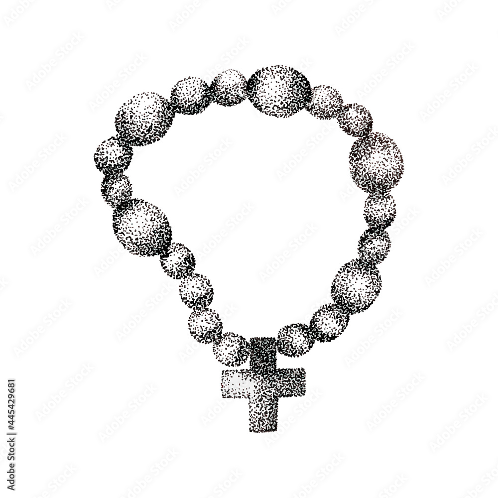 Vector sketch .Religious and praying symbols.Hand drawn vintage drawing ...