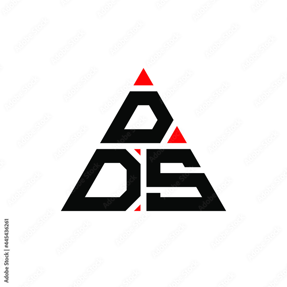 DDS triangle letter logo design with triangle shape. DDS triangle logo ...