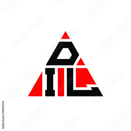 DIL triangle letter logo design with triangle shape. DIL triangle logo ...