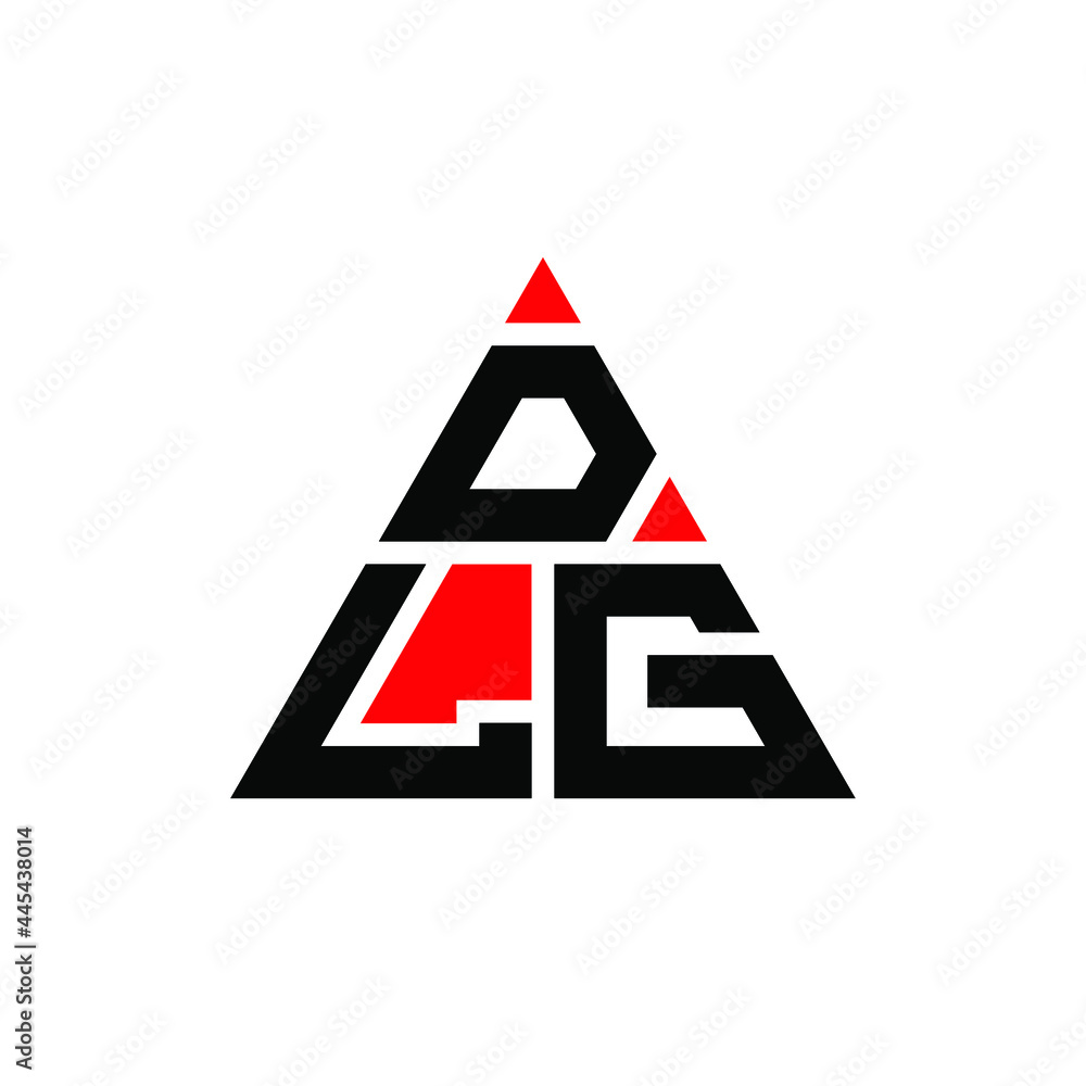 DLG triangle letter logo design with triangle shape. DLG triangle logo ...