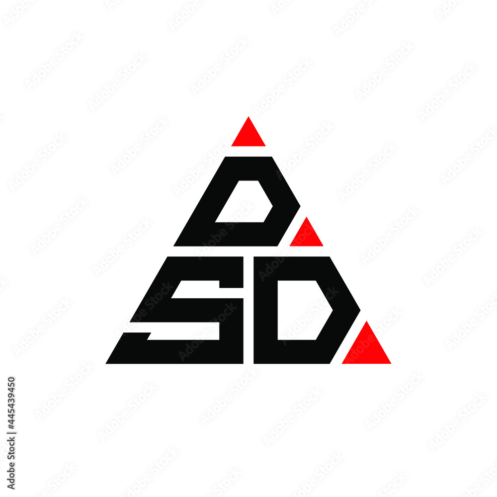 DSD triangle letter logo design with triangle shape. DSD triangle logo ...