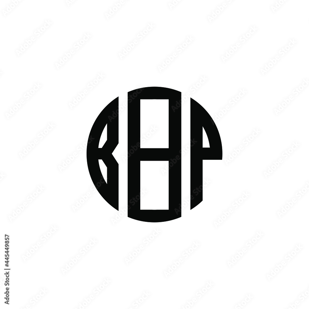 BBP letter logo design. BBP letter in circle shape. BBP Creative three ...