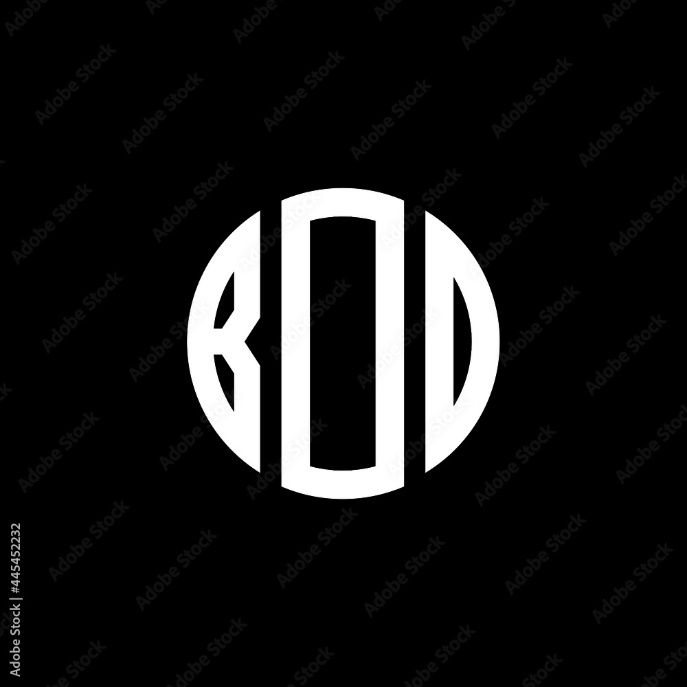 Vecteur Stock BDO Letter Logo Design BDO Letter In Circle Shape BDO vecteur-stock-bdo-letter-logo-design-bdo-letter-in-circle-shape-bdo