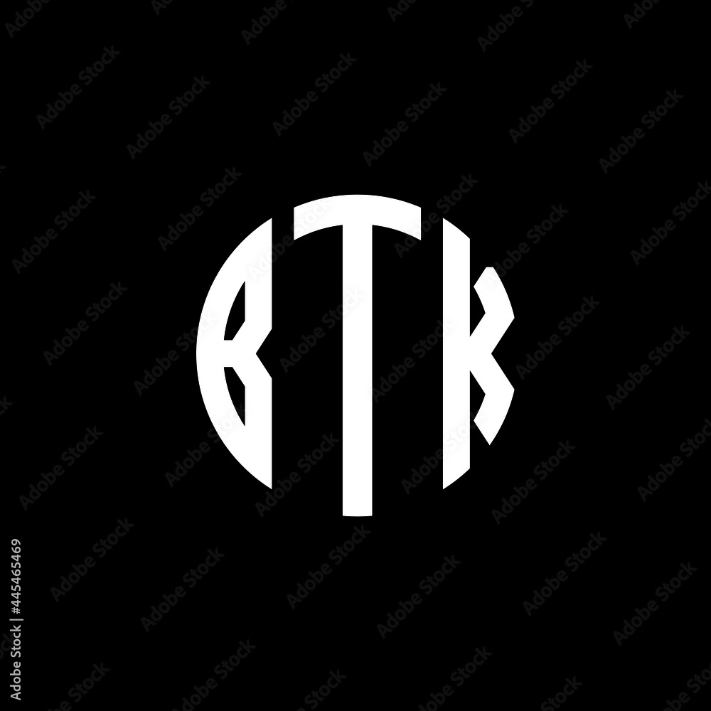 BTK letter logo design. BTK letter in circle shape. BTK Creative three ... BTK letter logo design. BTK letter in circle shape. BTK Creative three ...