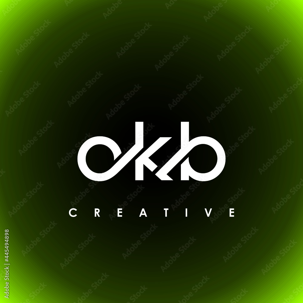 OKB Letter Initial Logo Design Template Vector Illustration Stock ...