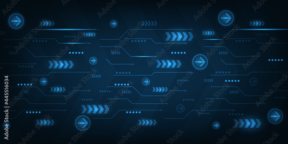 Vector circuit technology background with Hi-tech digital data ...