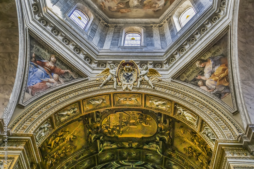Interior of 15th Century Basso Della Rovere Chapel (Santa Maria del ...