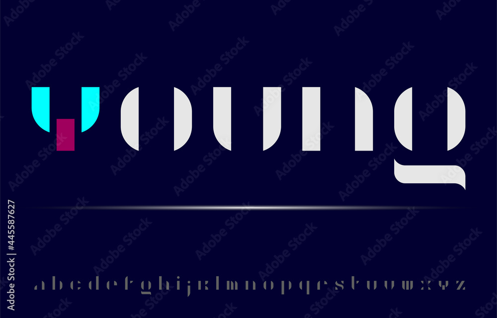 calligraphy alphabet small lettering a to z font family Stock Vector ...