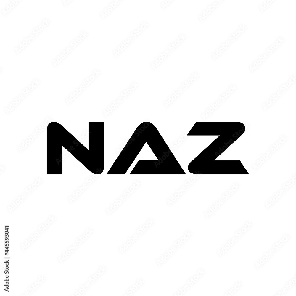 NAZ letter logo design with white background in illustrator, vector ...