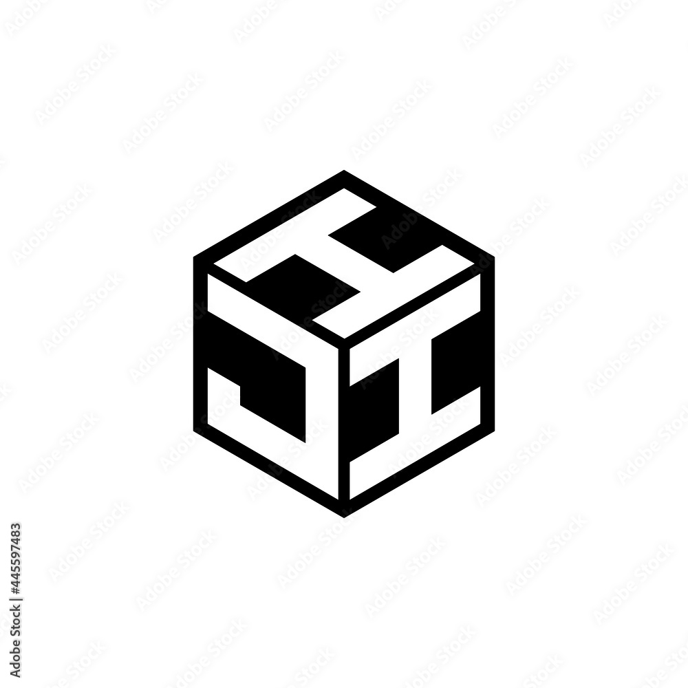 JII letter logo design with white background in illustrator, vector ...