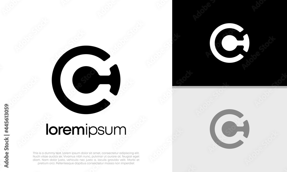 Abstract Initial logo vector. Initials C logo design. Innovative high ...