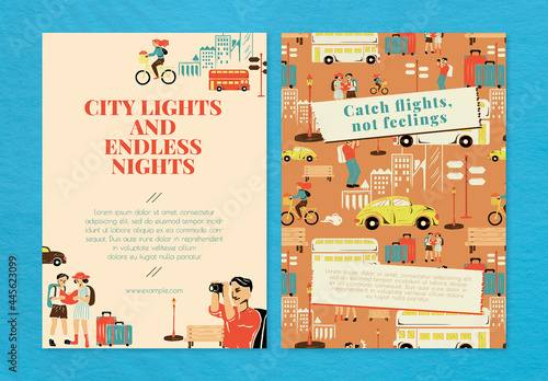 Editable City Tour Travel Poster Layout Stock Template | Adobe Stock
