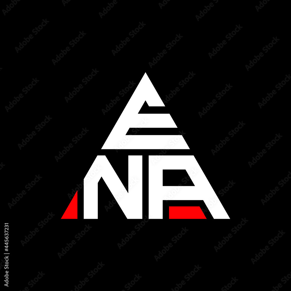 ENA triangle letter logo design with triangle shape. ENA triangle logo ...