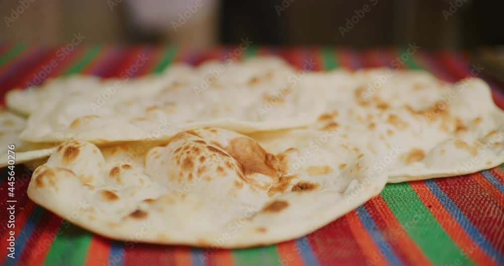 Fresh Naan Bread At A Traditional Bakery Between Tea Shops in Erbil ...