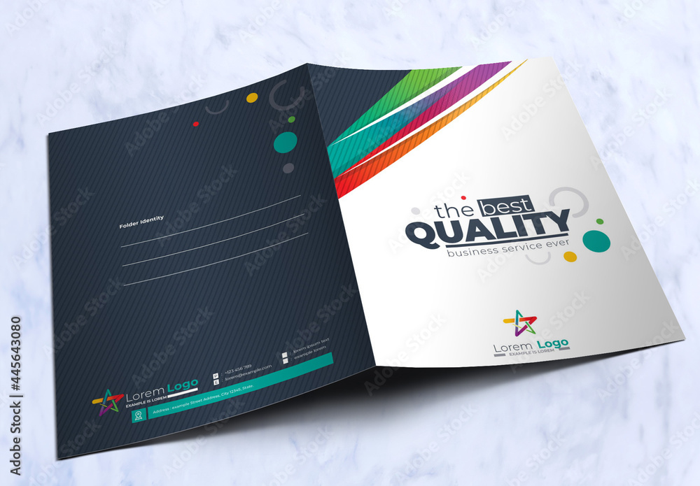 Presentation Folder Design Layout Stock Template | Adobe Stock
