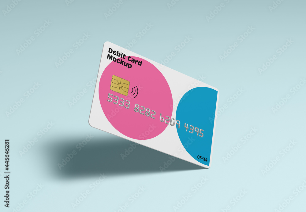 Debit Card Mockup Stock Template | Adobe Stock