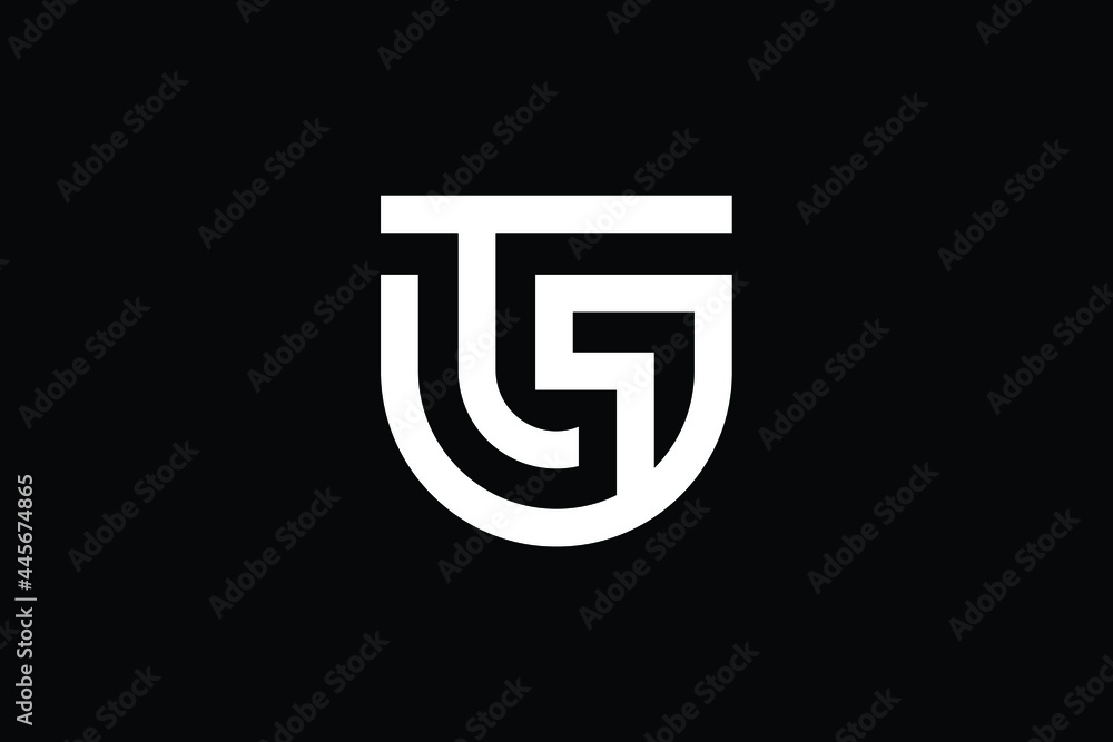 TG logo letter design on luxury background. GT logo monogram initials ...