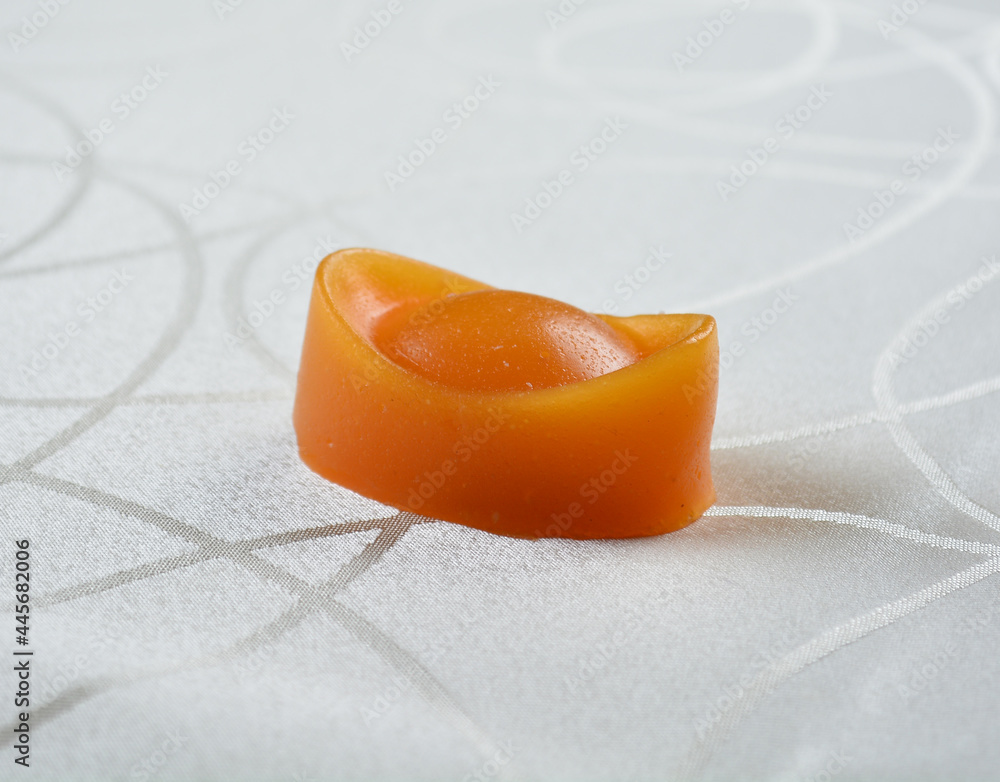 chinese sticky sweet brown sugar glutinous rice Nian gao in traditional ...