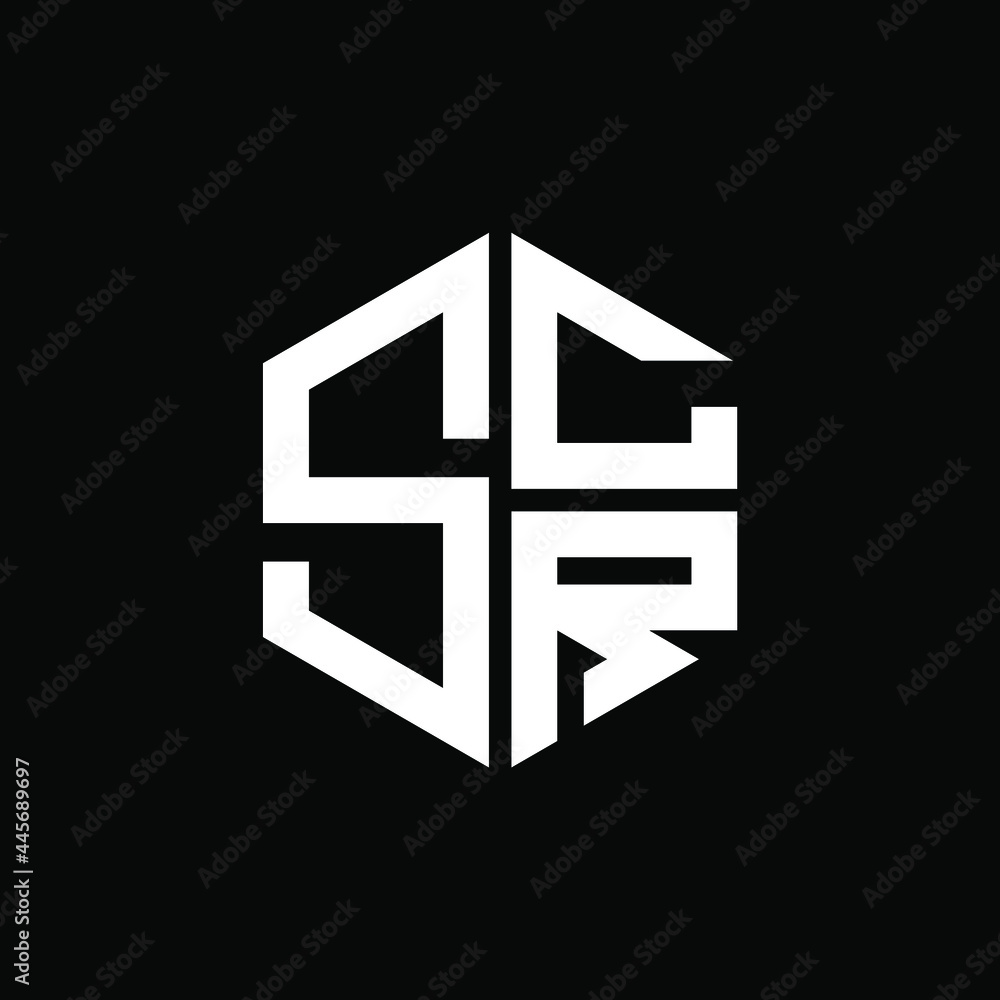 SCR logo SCR icon SCR vector SCR monogram SCR letter SCR minimalist SCR ...