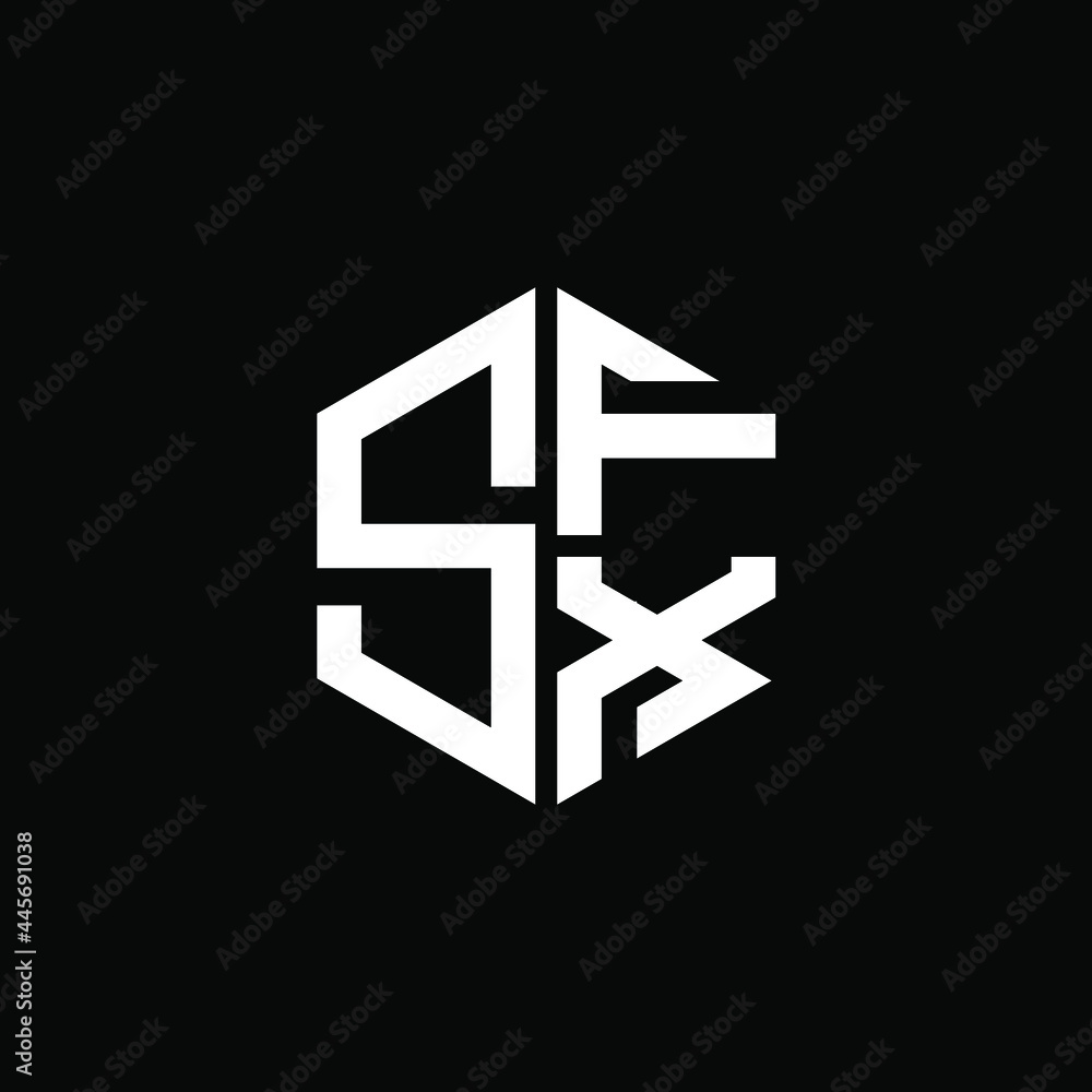 Vetor do Stock: SFX logo SFX icon SFX vector SFX monogram SFX letter ...