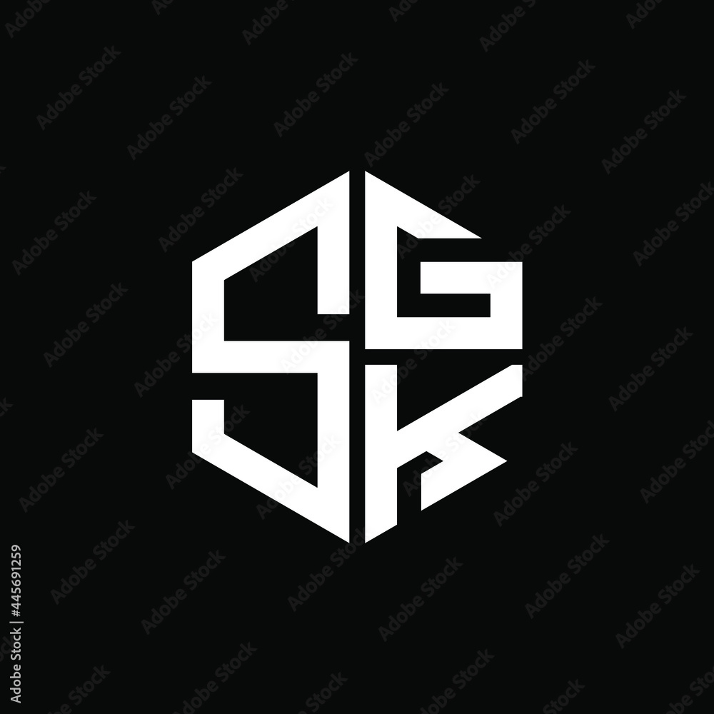 Vektorová grafika „SGK logo SGK icon SGK vector SGK monogram SGK letter ...